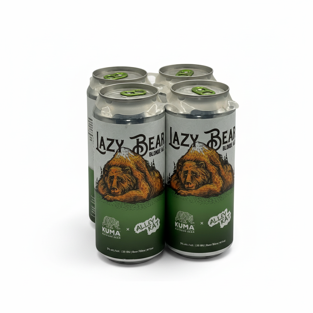 Alley Kat Brewing Lazy Bear Blonde Ale 4 Pack Cans – South Park Liquor