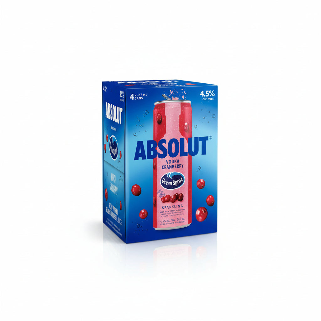 Absolut Ocean Spray Cranberry 4 Pack Cans – South Park Liquor