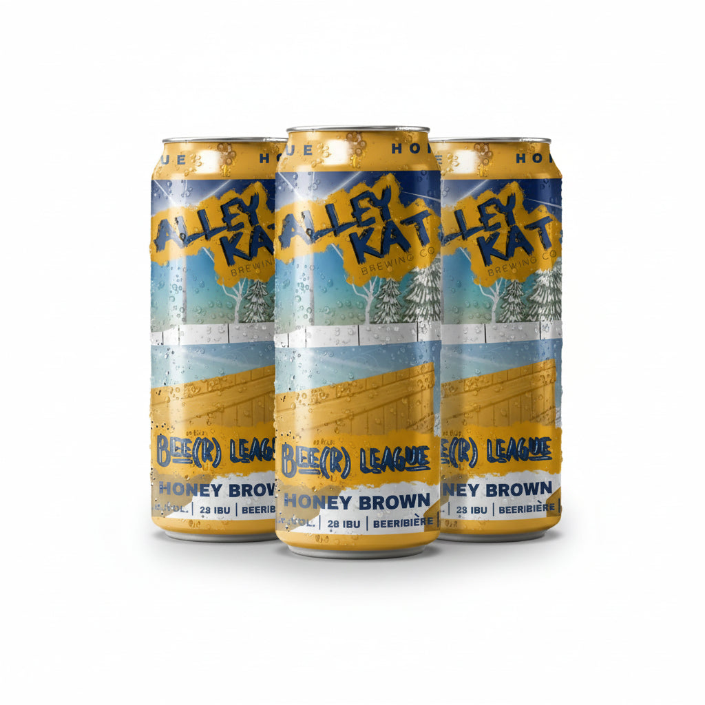 Alley Kat Brewing Bee League Honey Brown 4 Pack Cans – South Park Liquor