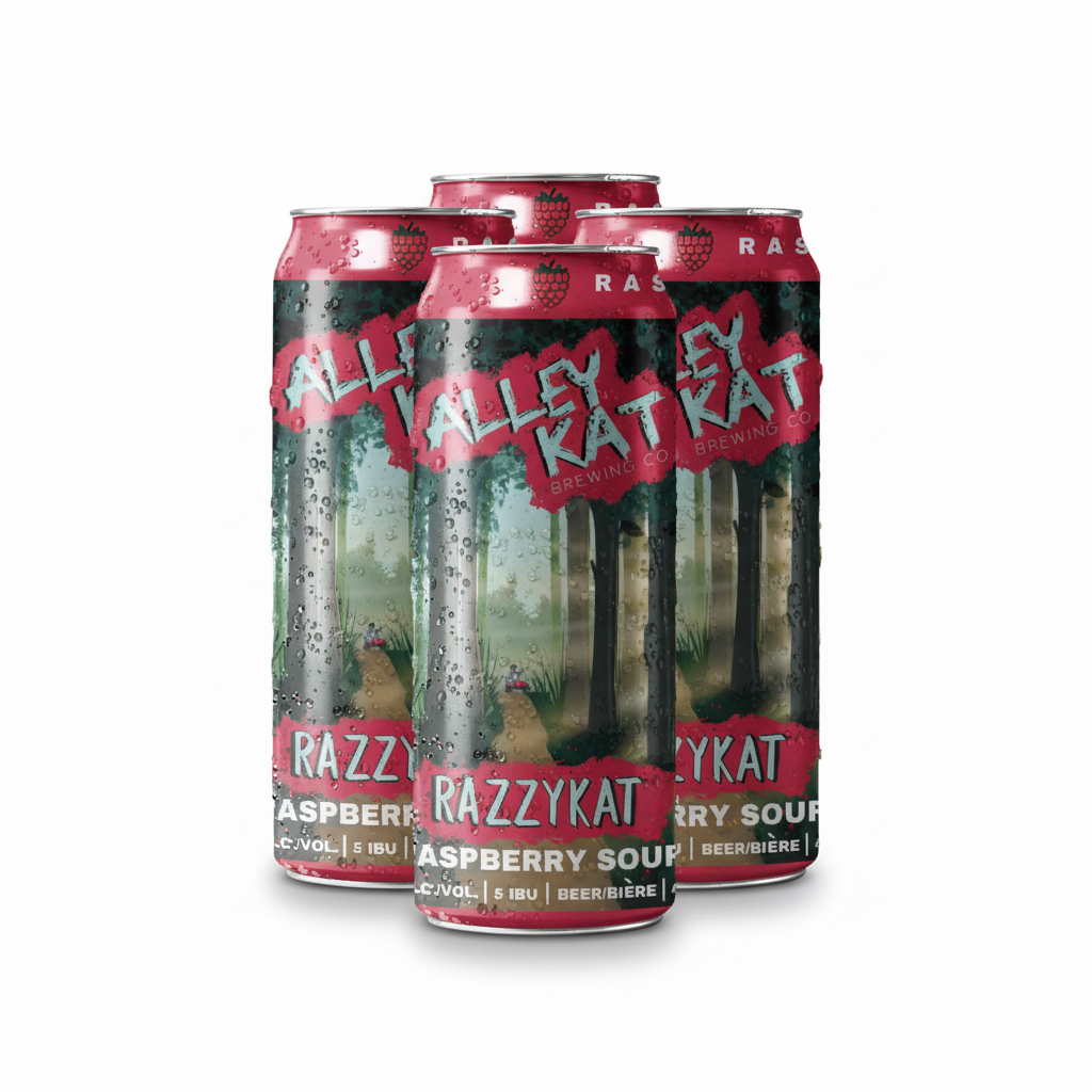 Alley Kat Brewing Razzykat Raspberry Sour 4 Pack Cans – South Park Liquor