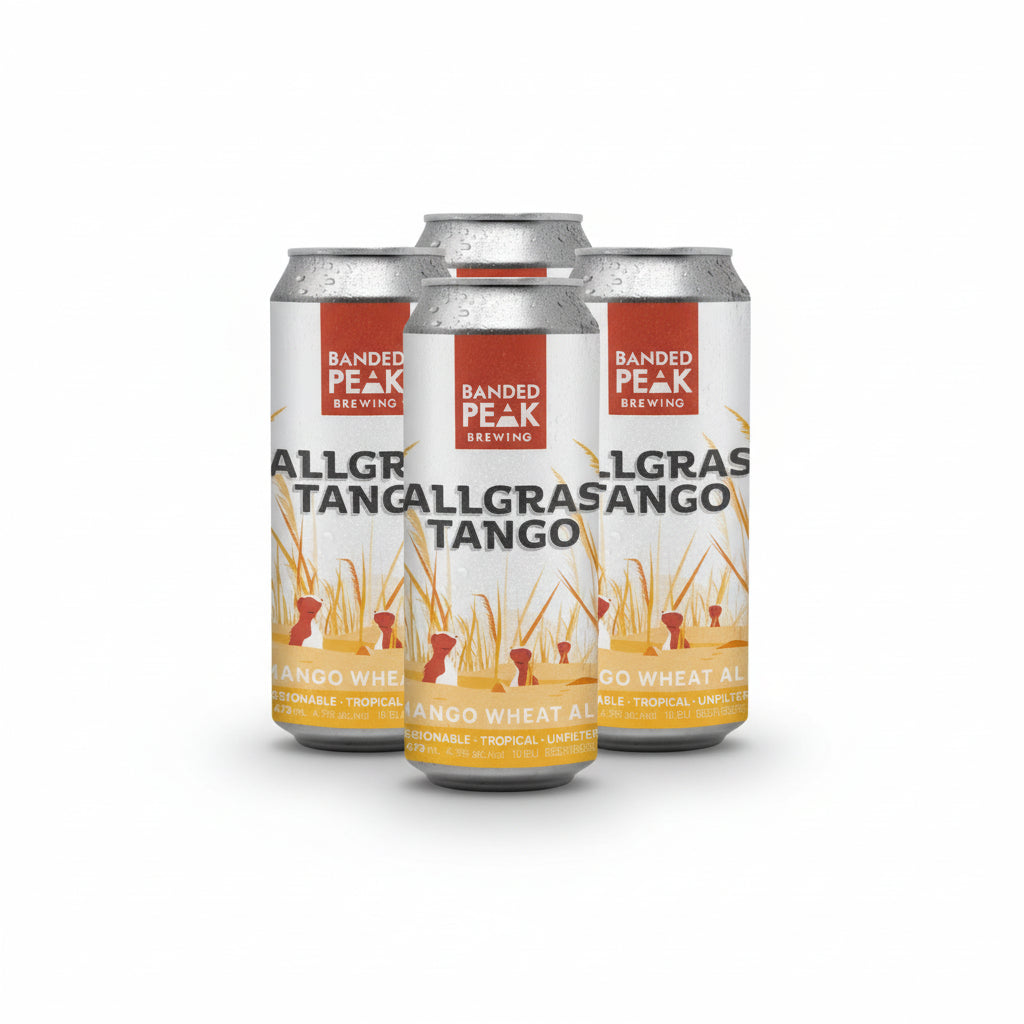 Banded Peak Brewing Tallgrass Tango Mango Wheat Ale 4 Pack Cans – South ...