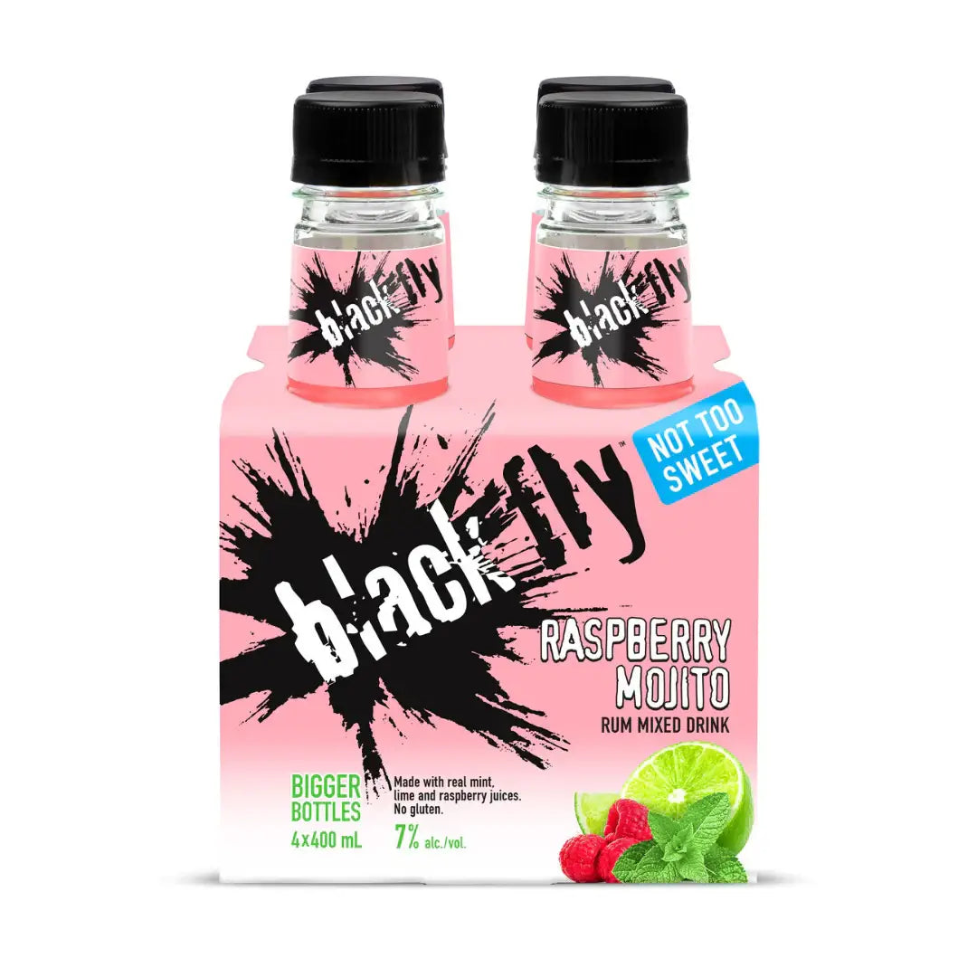 Black Fly Raspberry Mojito Rum 4 Pack Bottles – South Park Liquor