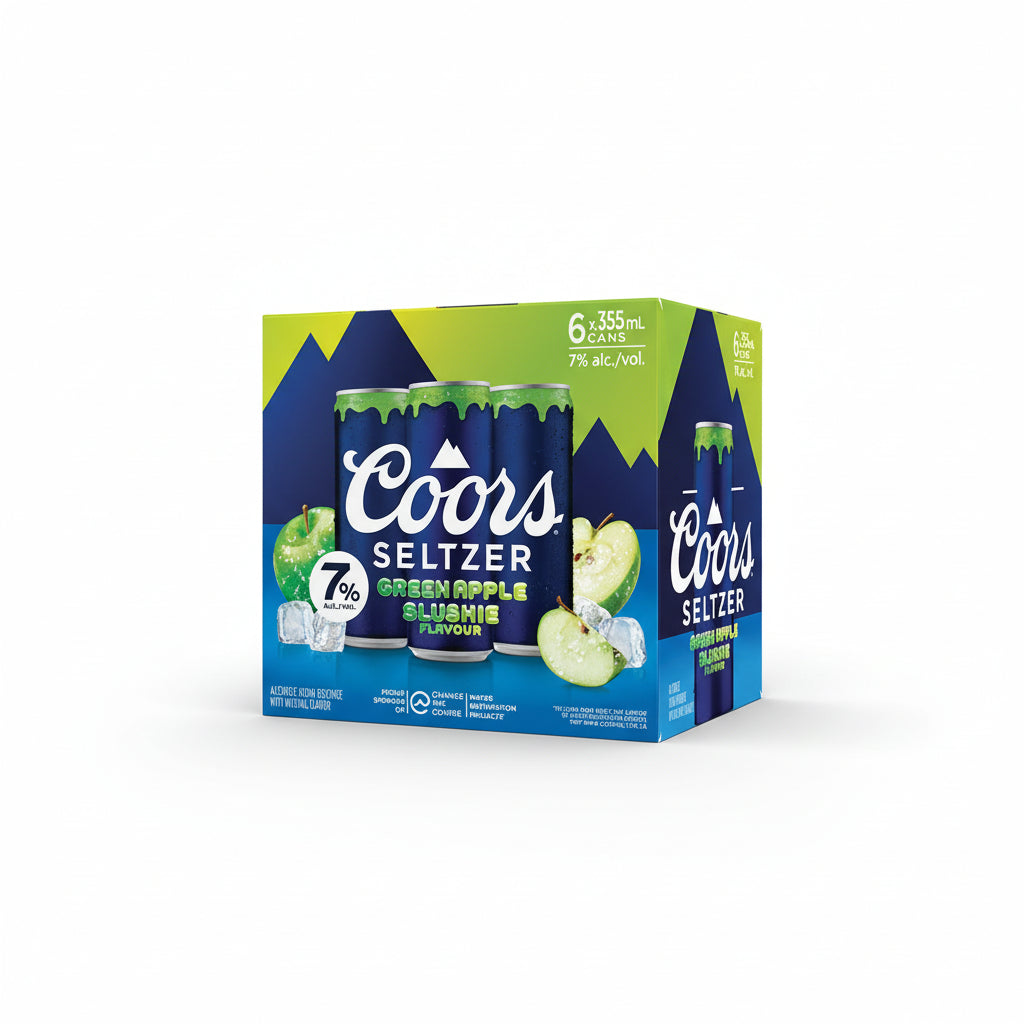 Coors Seltzer Slushe Green Apple 6 Pack Cans – South Park Liquor