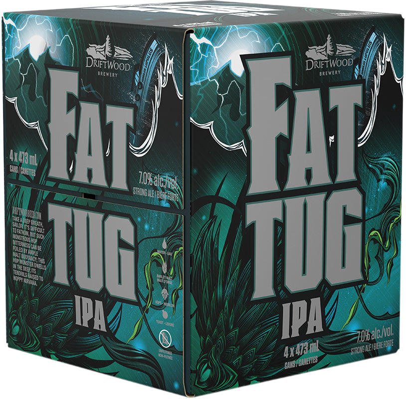 Driftwood Brewing Fat Tug IPA 4 Pack Cans – South Park Liquor