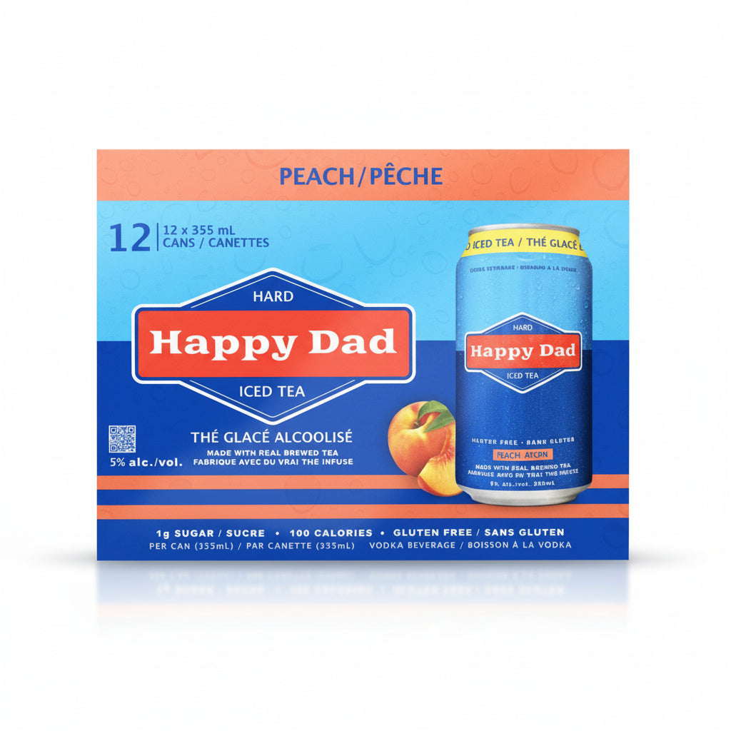 Happy Dad Hard Iced Tea Peach 12 Pack Cans – South Park Liquor