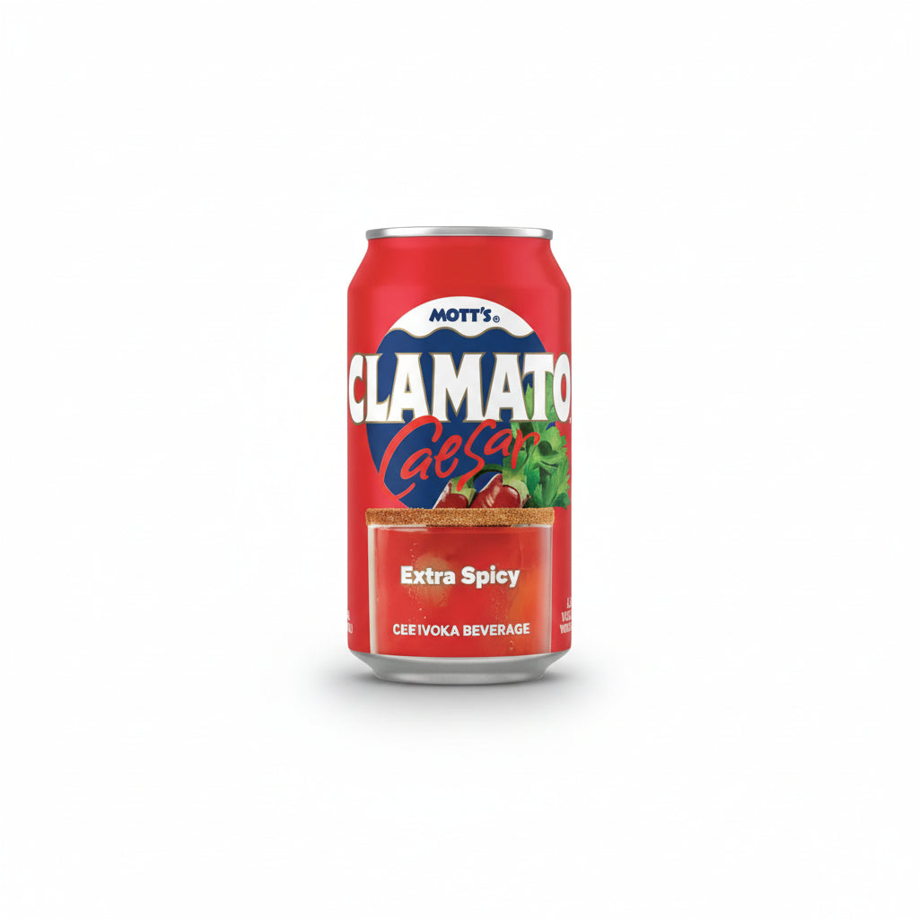 Mott’s Clamato Caesar Extra Spicy 6 Pack Cans – South Park Liquor