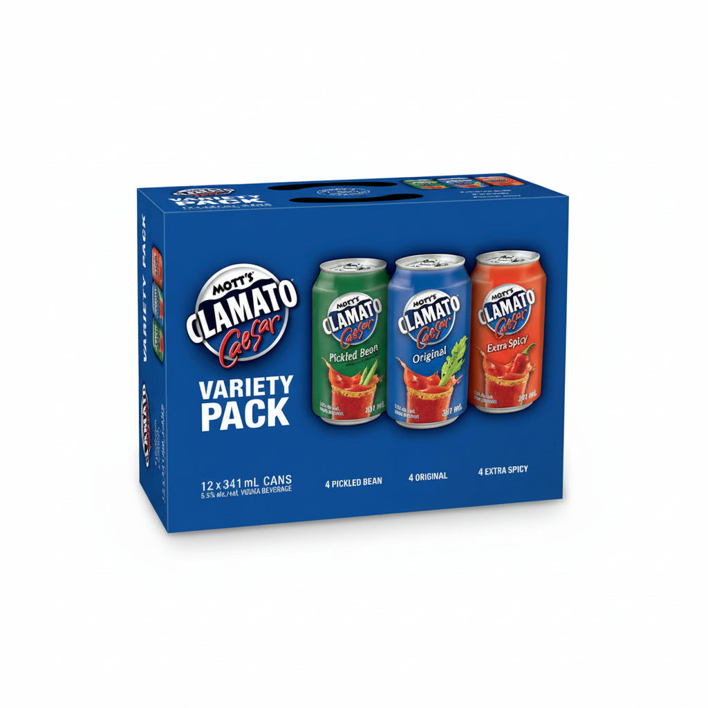 Mott's Clamato Caesar Variety 12 Pack Cans – South Park Liquor