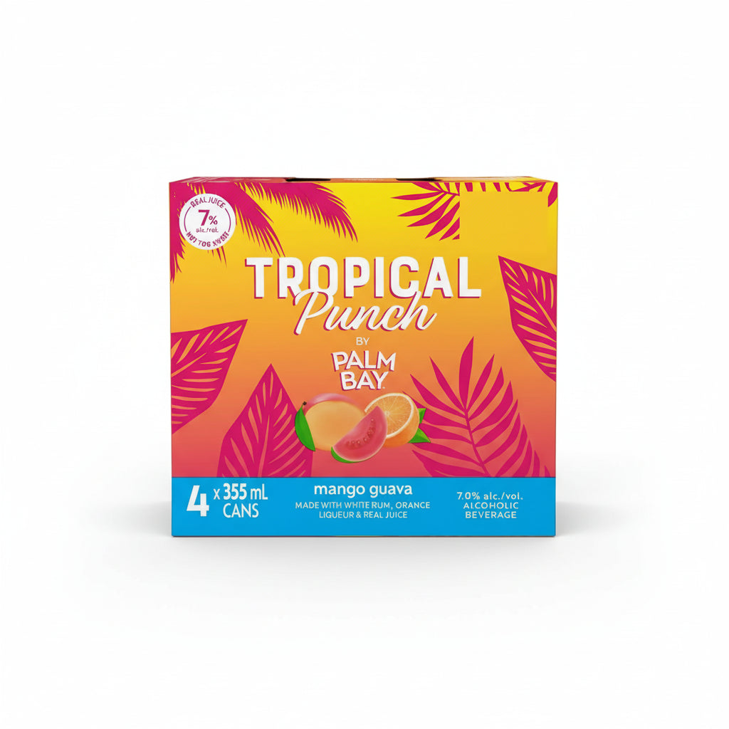Palm Bay Tropical Punch Mango Guava 4 Pack Cans – South Park Liquor