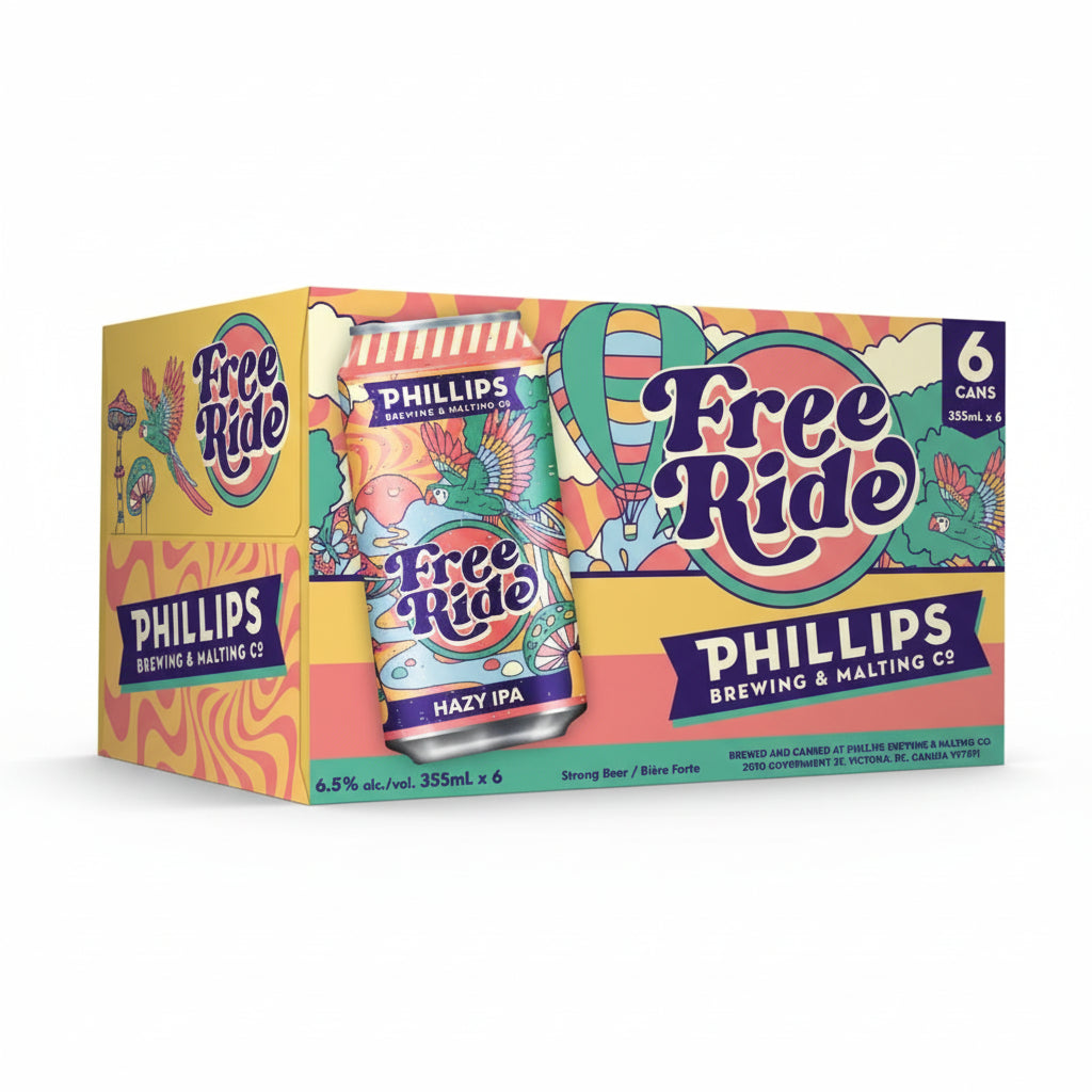 Phillips Brewing Free Ride Hazy IPA 6 Pack Cans – South Park Liquor