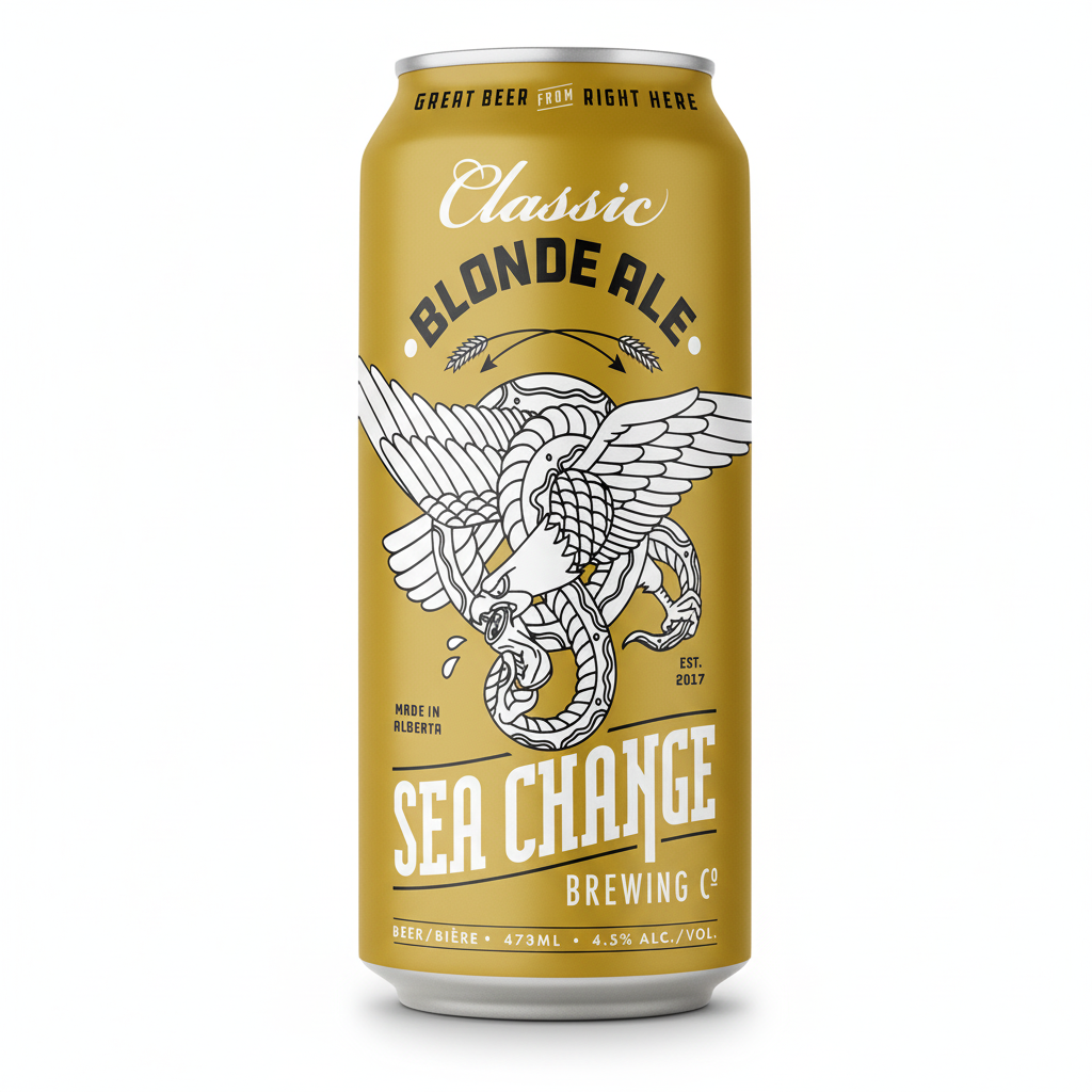 Sea Change Brewing Classic Blonde Ale 4 Pack Cans – South Park Liquor