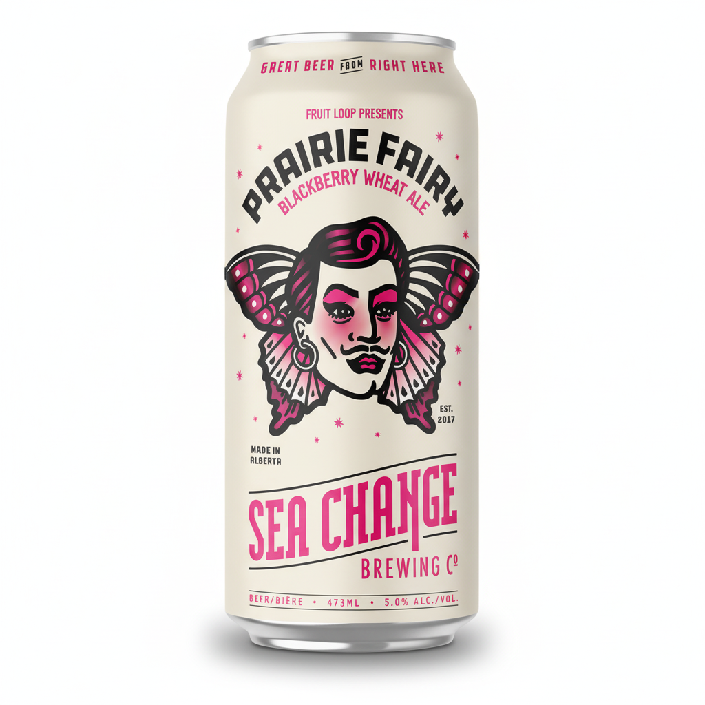 Sea Change Brewing Prairie Fairy Blackberry Wheat Ale 4 Pack Cans ...