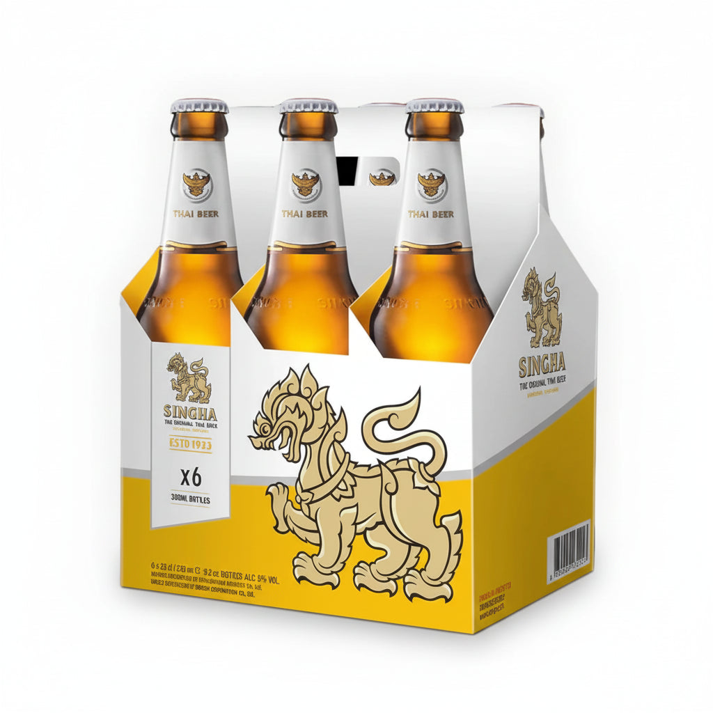 Singha Thai Lager 6 Pack Bottles – South Park Liquor