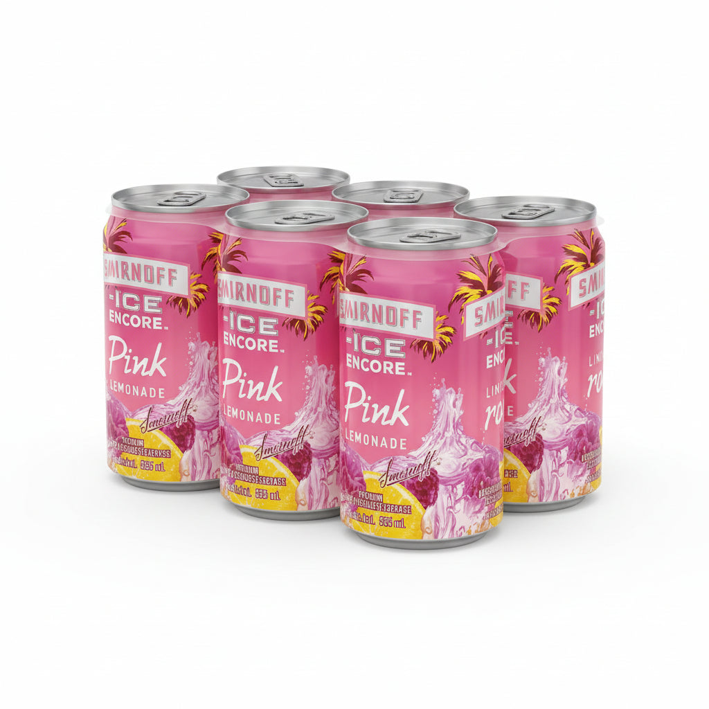 Smirnoff Ice Pink Lemonade 6 Pack Cans – South Park Liquor