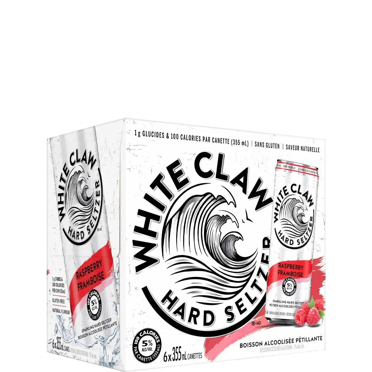 White Claw Raspberry 6 Pack Cans – South Park Liquor