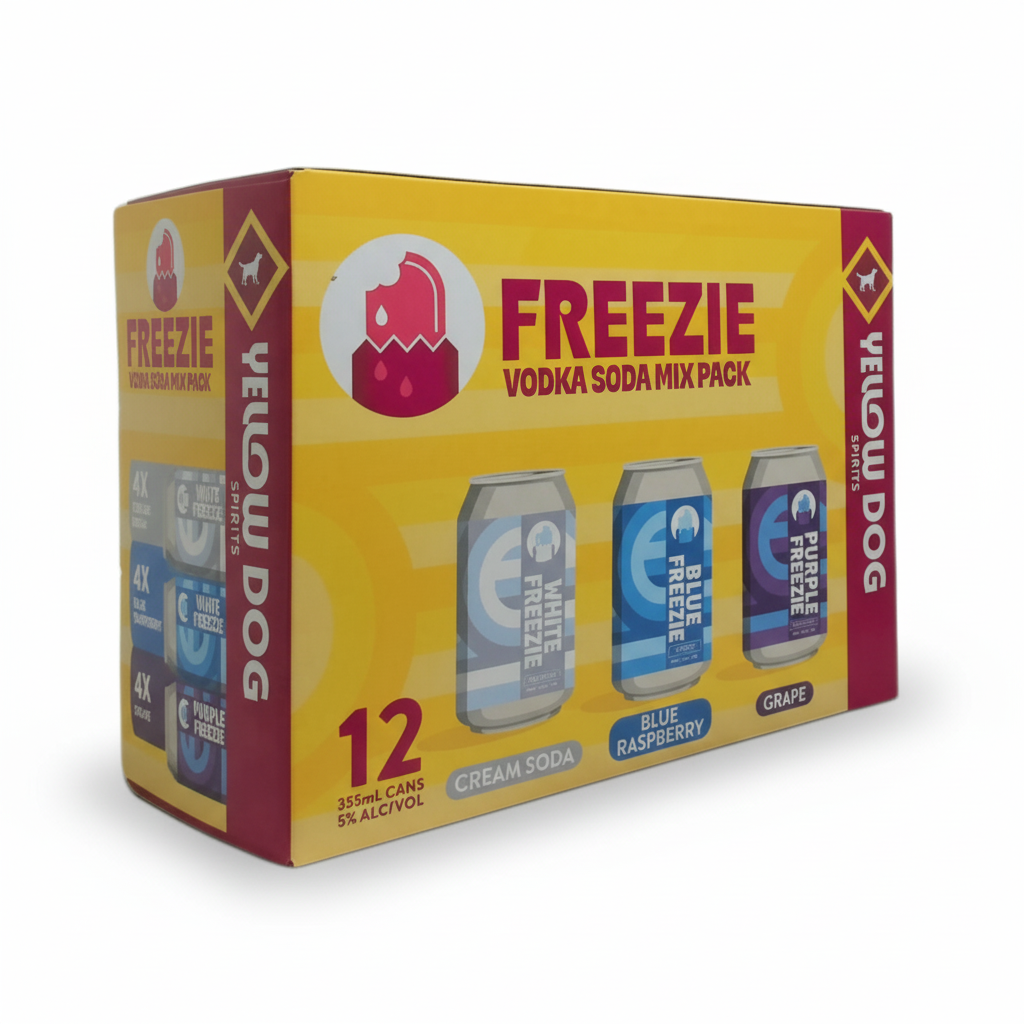 Yellow Dog Freezie Vodka Soda Mixer 12 Pack Cans – South Park Liquor